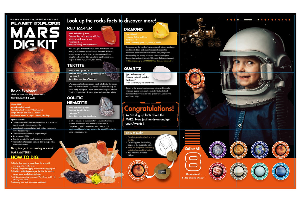 Buy Mars Gemstone Excavation Kit for Kids | Discover Martian Rocks ...