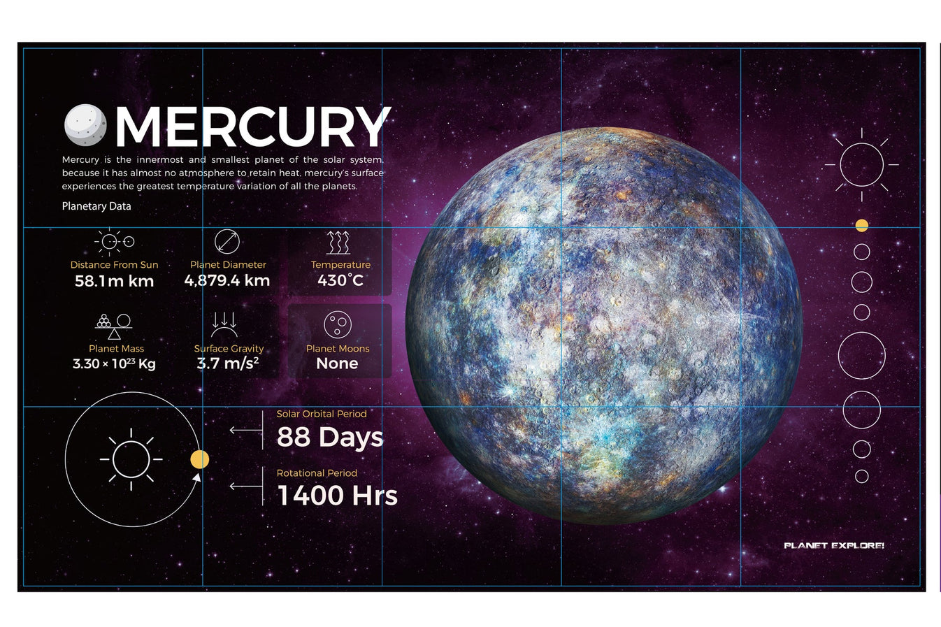 Mercury Gem Excavation Toy | Space Themed Dig Kit | Kids Mega Mart