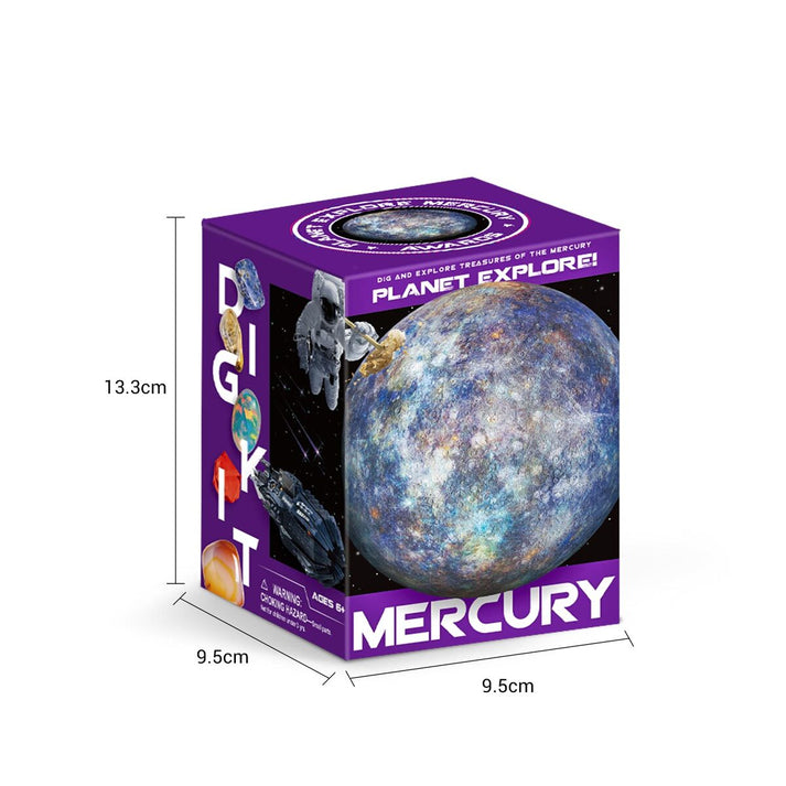 Mercury Gem Excavation Toy | Space Themed Dig Kit | Kids Mega Mart
