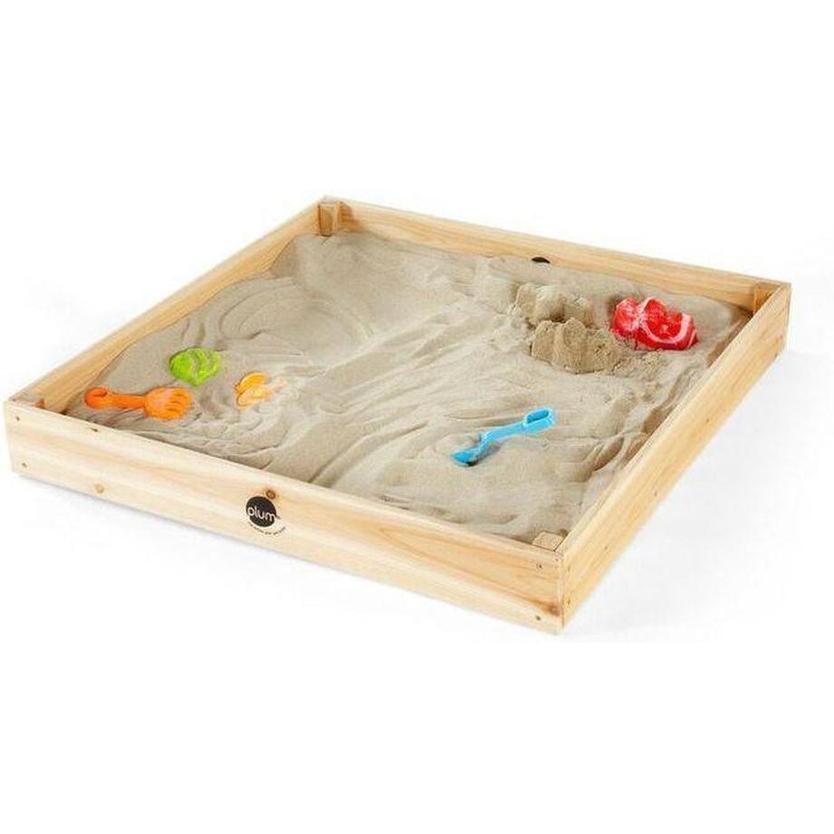 Plum Junior Wooden Sand Pit Natural | Kids Outdoor Play | Sandpit
