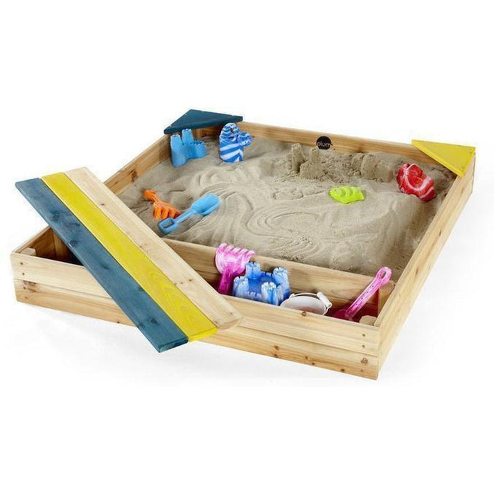 Plum Wooden Sand Pit with Storage Box | Kids Outdoor Play – Kids Mega Mart