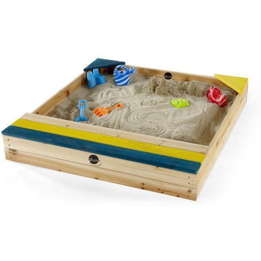 Plum Wooden Sand Pit with Storage Box | Kids Outdoor Play – Kids Mega Mart