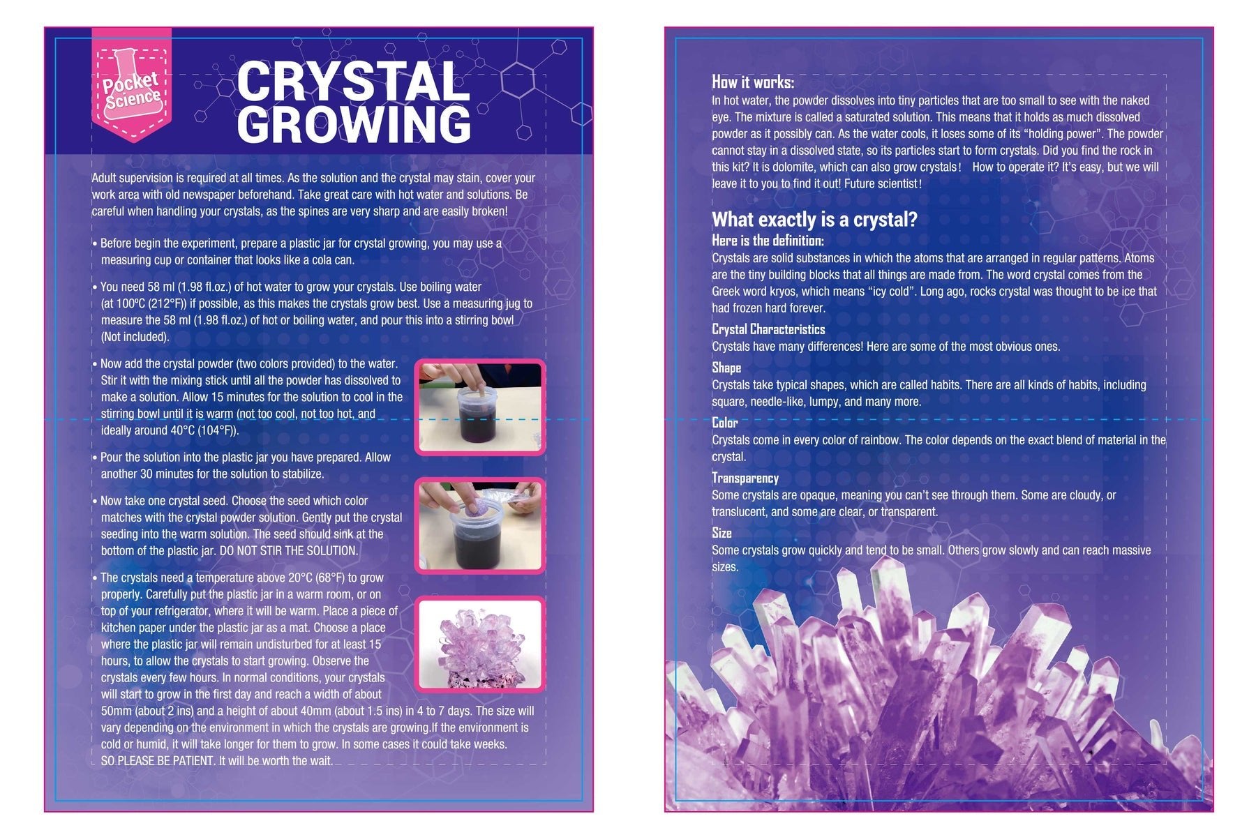 Pocket Science Crystal Growing Kit | Nurture Your Own Crystals