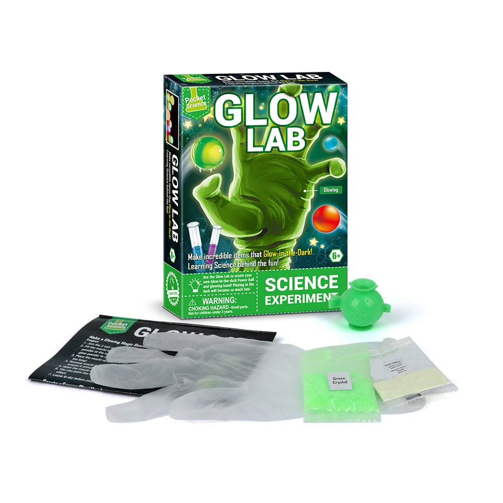 Pocket Science Glow Lab Kit | Make Your Own Glow in the Dark Ball ...