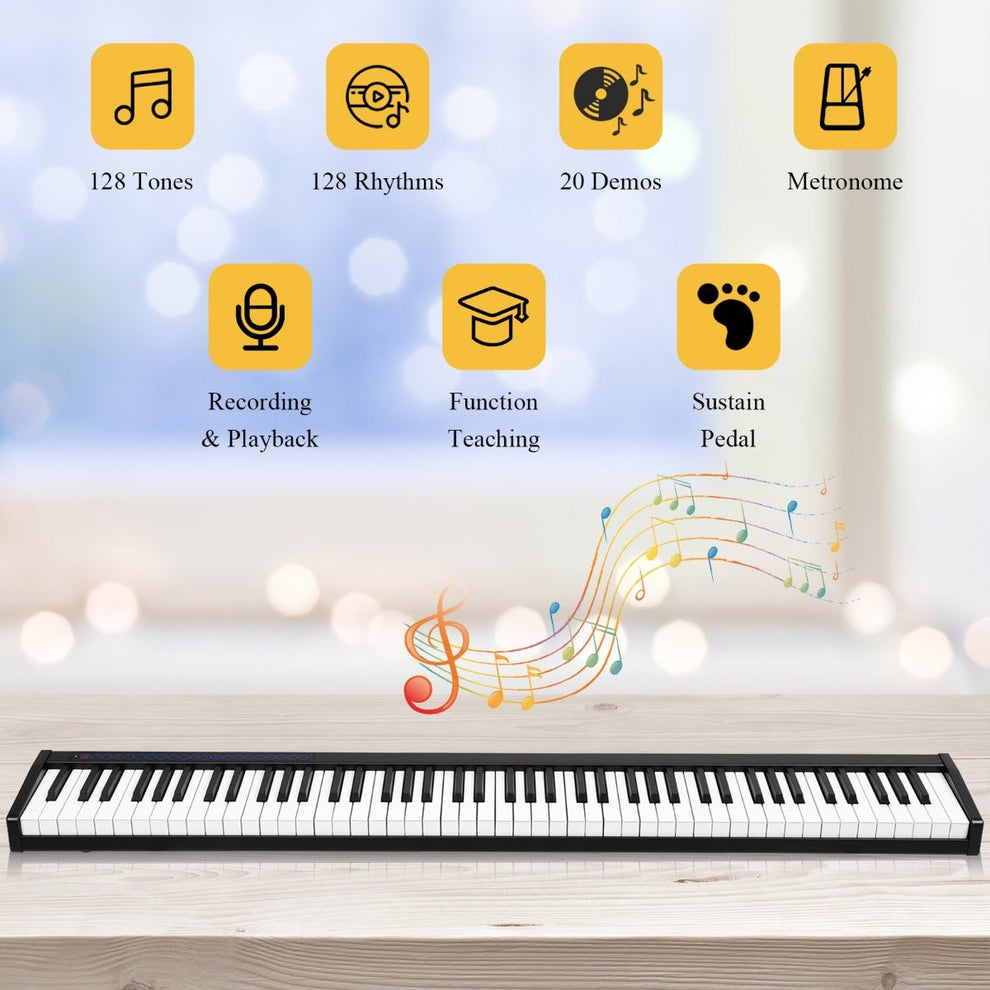 Portable 88 Key Electronic Piano | Authentic Feel, Modern Features ...