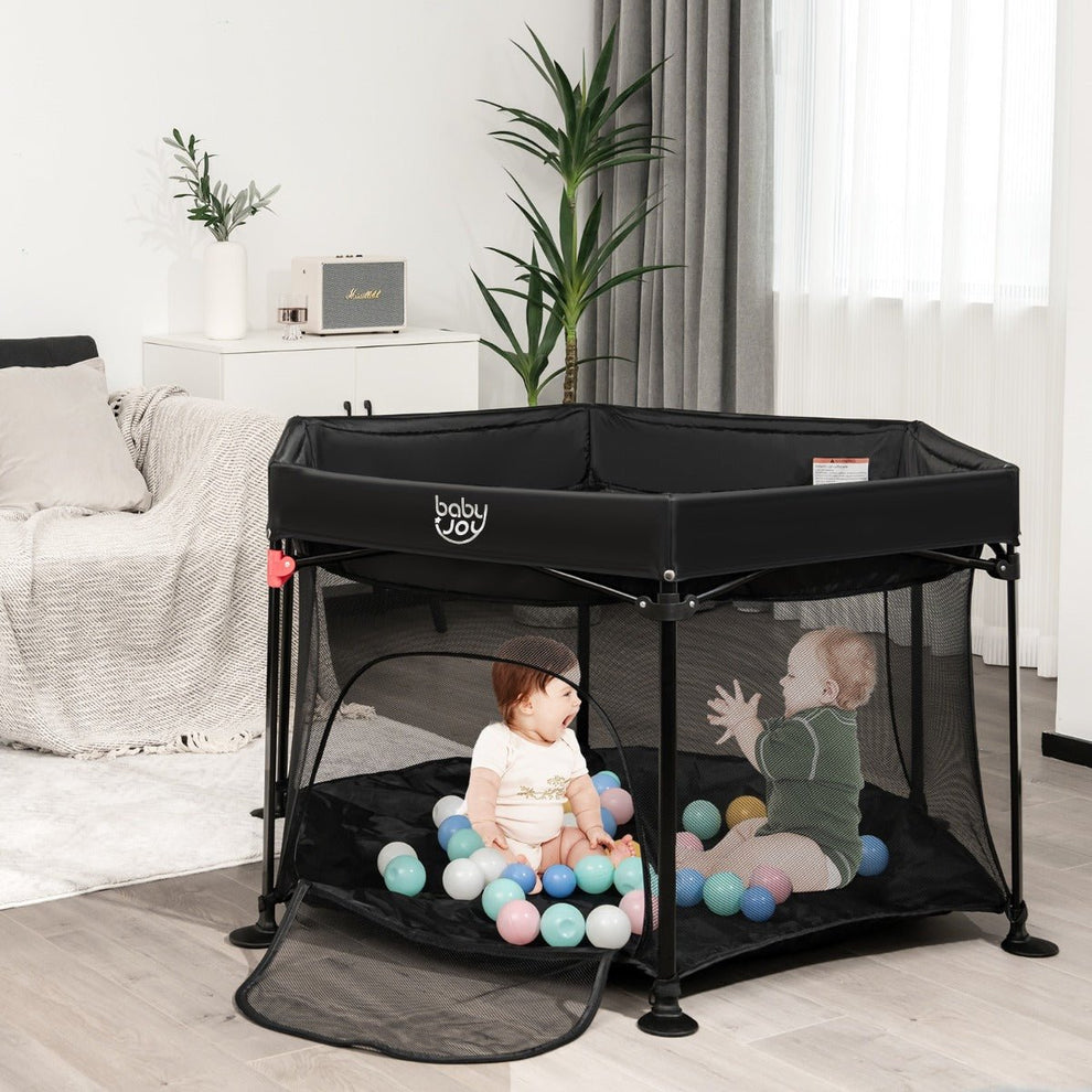 Portable Baby Playpen with Canopy | Indoor/Outdoor Play Space