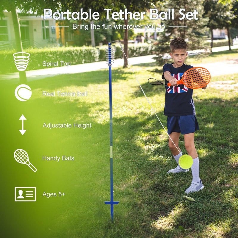 Buy Portable Tetherball Totem Tennis Set on pole with Swivel Arm