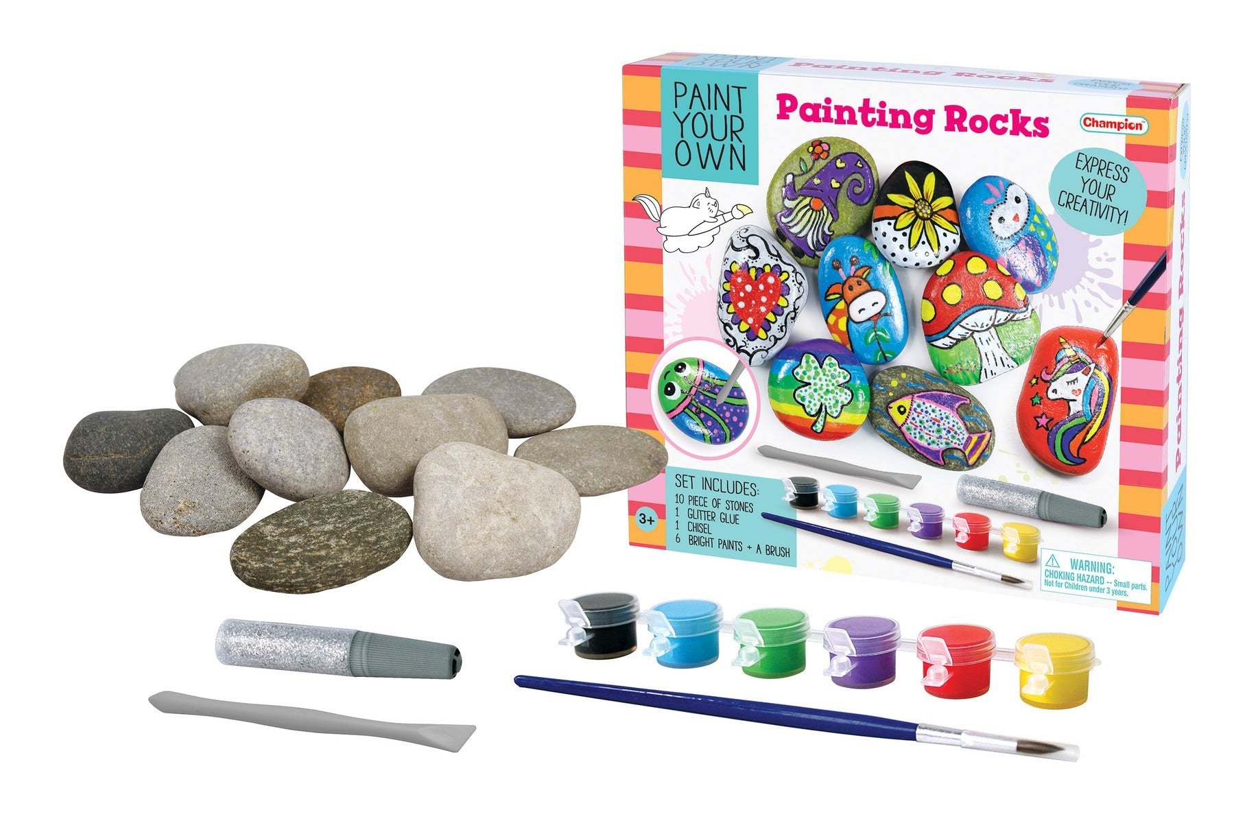 PYO Painting Rocks Kit | Creative Rock Painting Set by Kaper Kidz