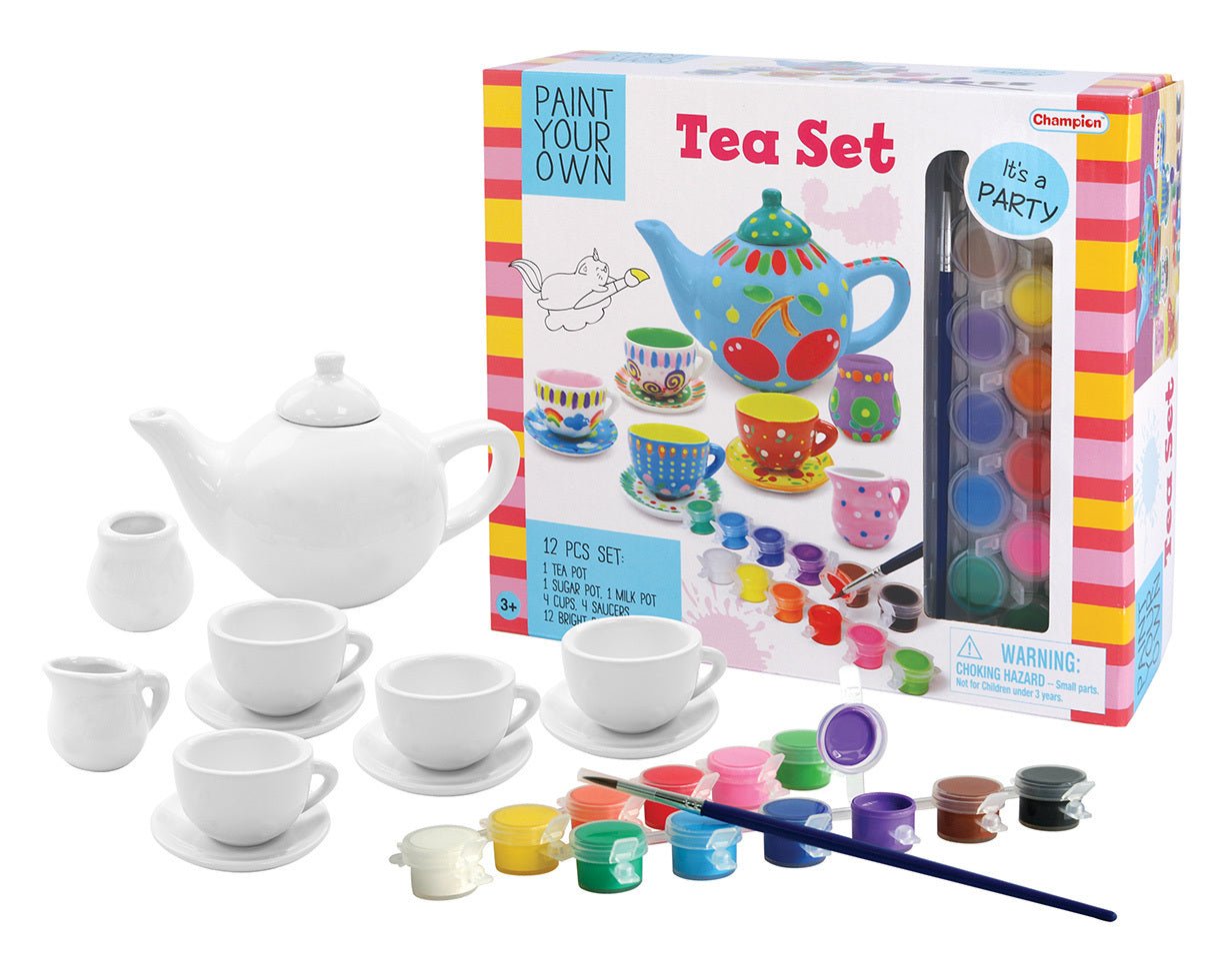PYO Tea Set | Paint Your Own Porcelain Tea Set for Kids