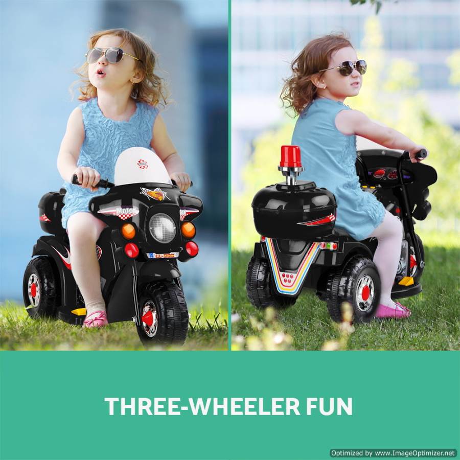 Rigo Kids Ride on Motorbike Black | Australia Delivery