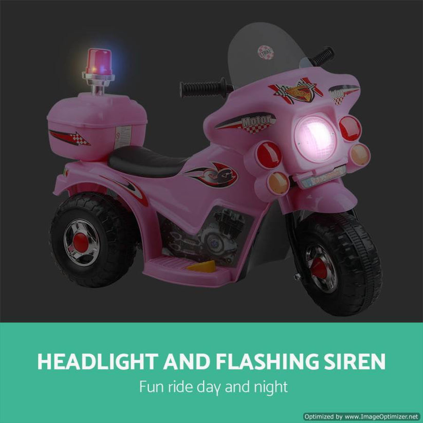 Kids Ride on Motorbike Pink | Australia Delivery | Kids Mega Mart
