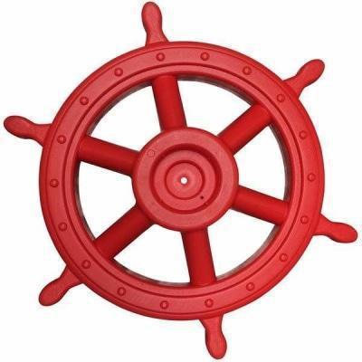 Red Ship's Boat Steering Wheel for Kids Play Equipment | 53cm
