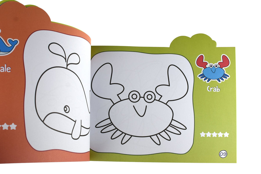 Step By Step Colouring Book 20 Animals Bee