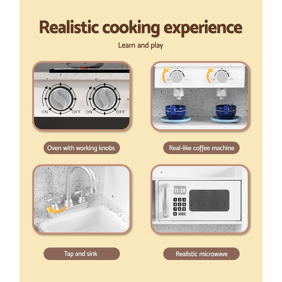 Cook Up a Storm at Home With the Keezi Kids Wooden Kitchen Set! – Kids ...