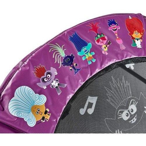 Trolls 4.5ft Sound Trampoline for Kids - Safe & Fun Bouncing