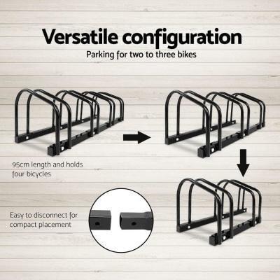 Bike Stand Parking Rack Black 4 Bikes | Australia Delivery