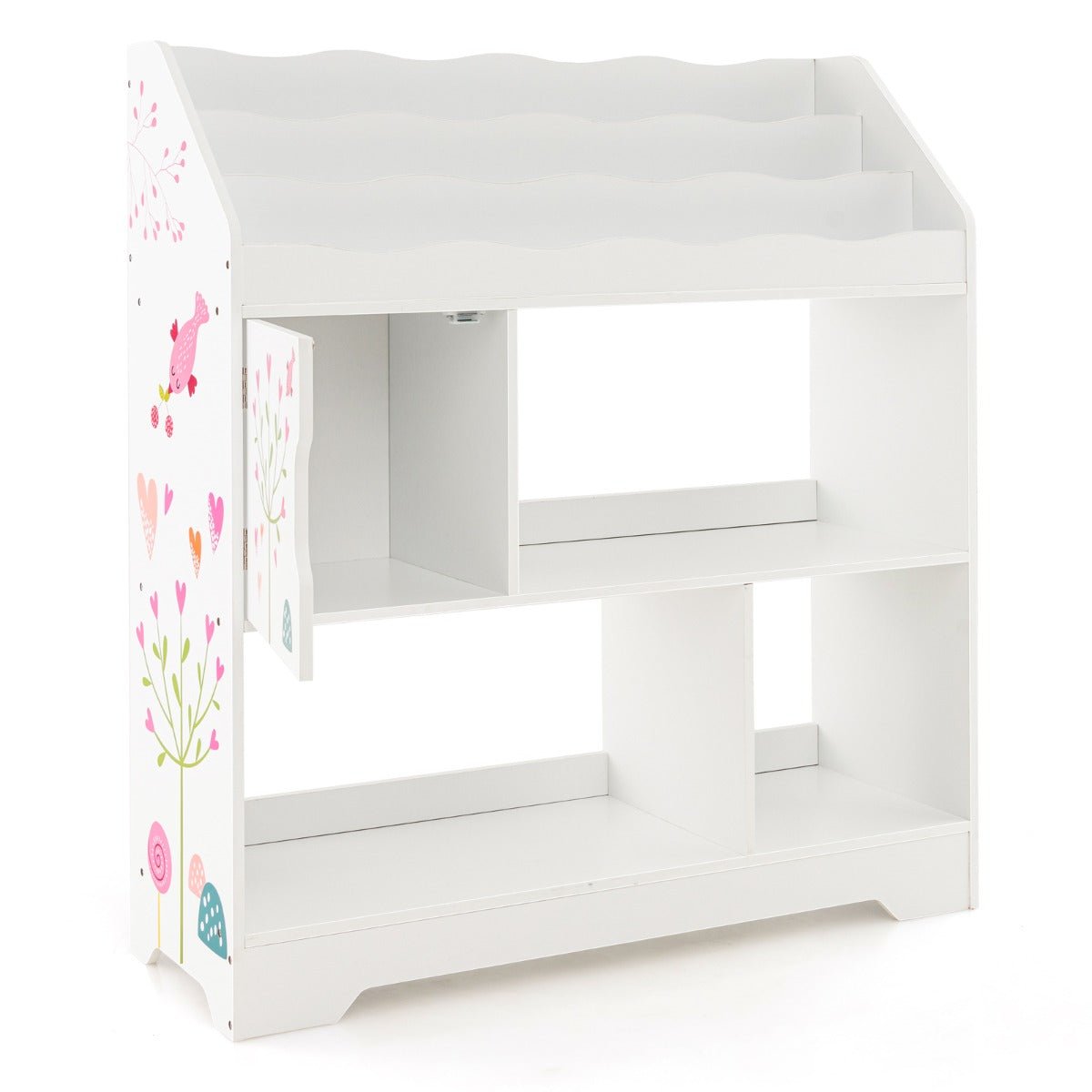 White Toy Organizer | Display and Storage Stand for Kids Rooms