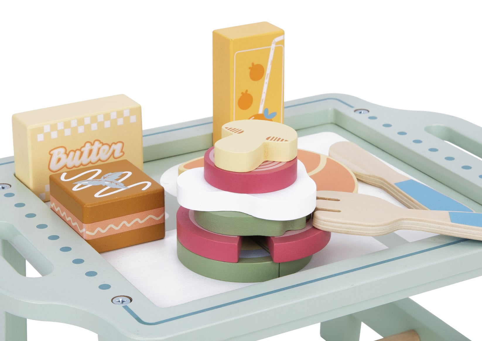 Wooden Breakfast in Bed Play Set for Kids | Imaginative Playtime