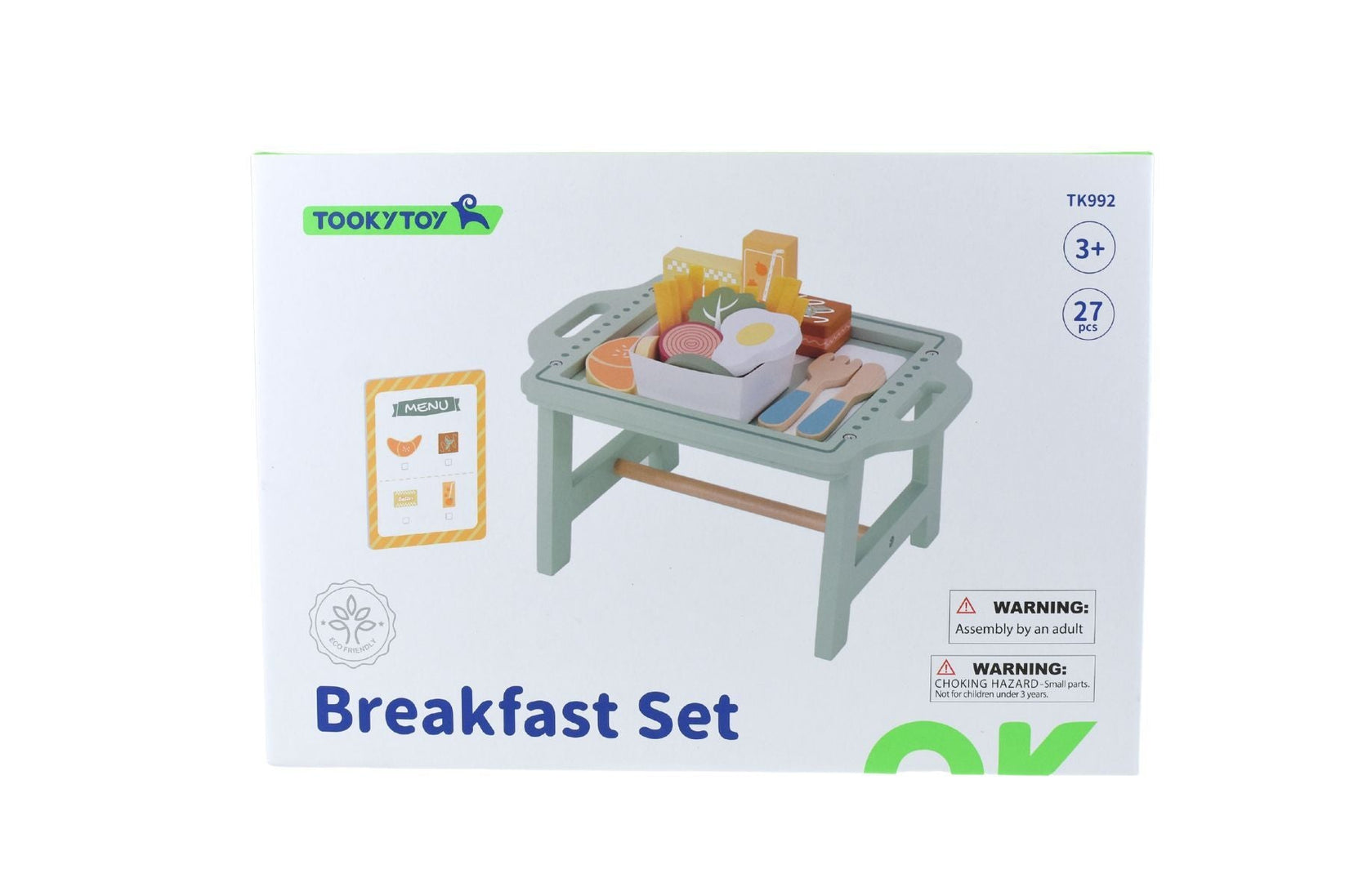Wooden Breakfast in Bed Play Set for Kids | Imaginative Playtime