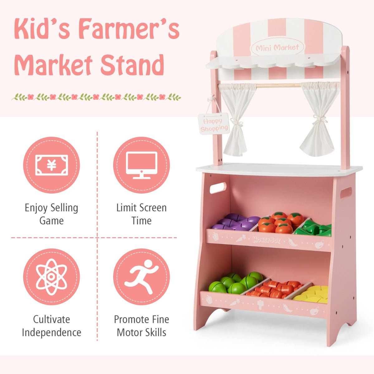 Get the Wooden Grocery Store Set at Kids Mega Mart - Buy Now