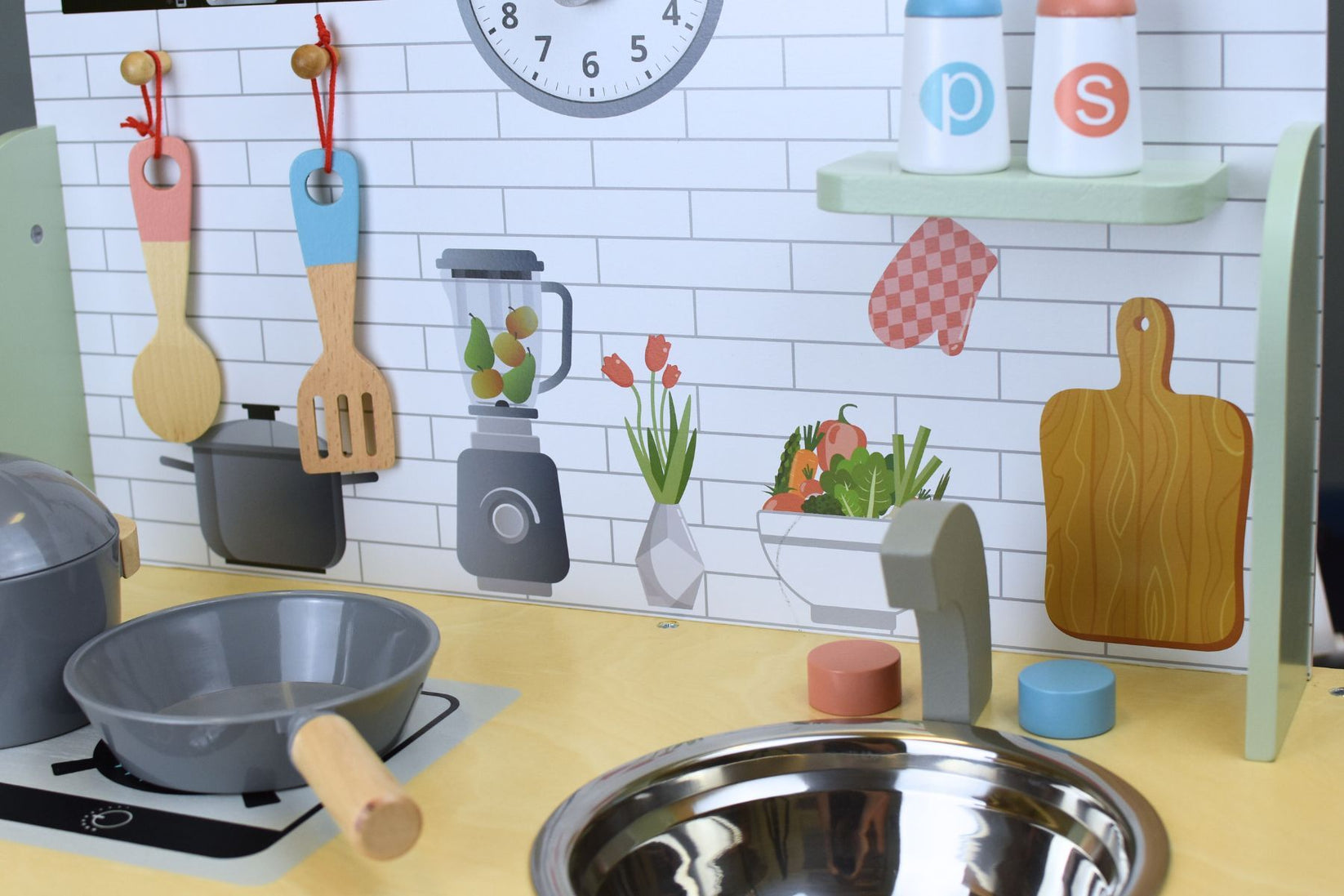 Tooky Toy's Wooden Play Kitchen Set | Shop for Creative Fun – Kids Mega ...