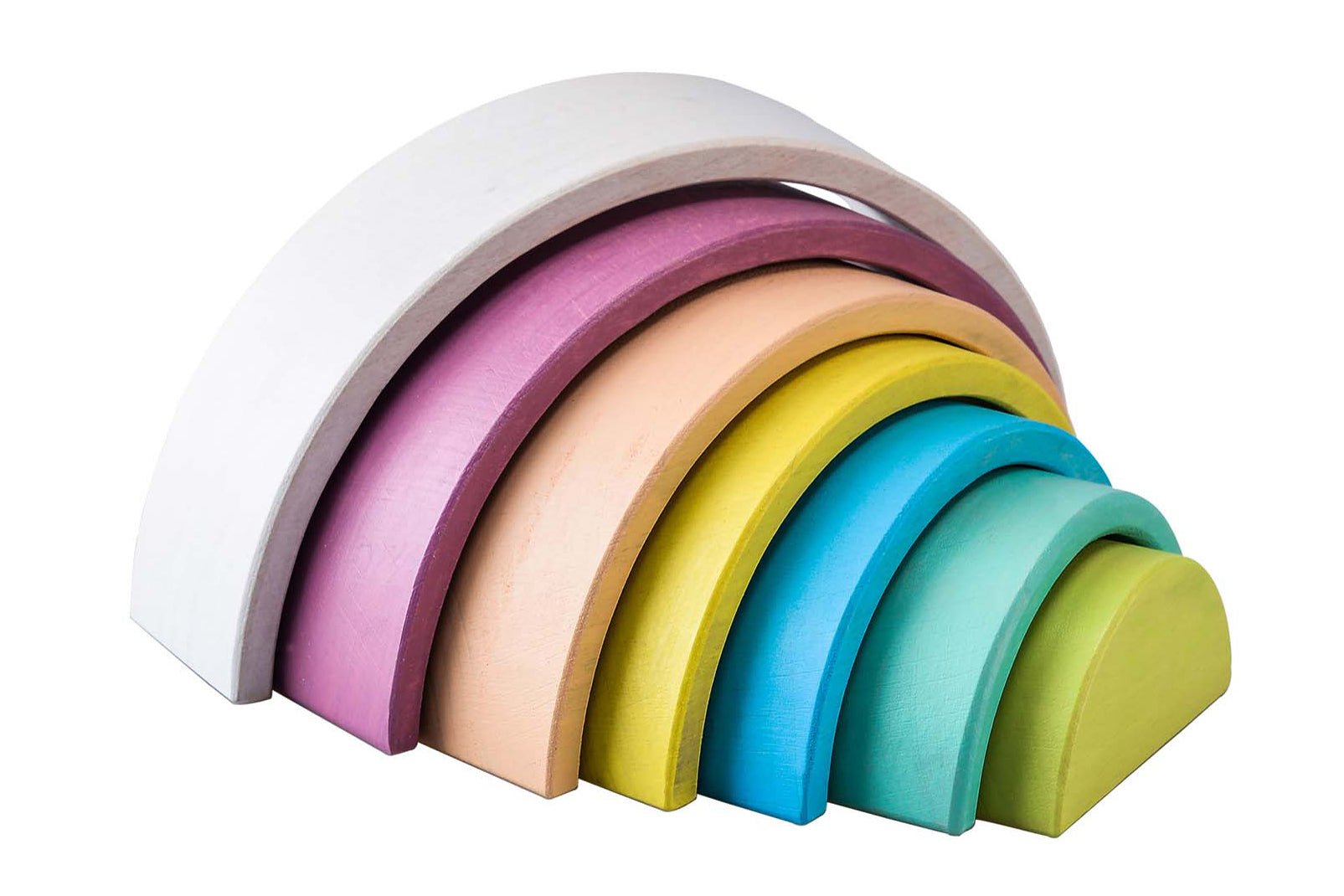 Calm & Breezy Wooden Stacking Rainbow Vintage – Kids Mega Mart